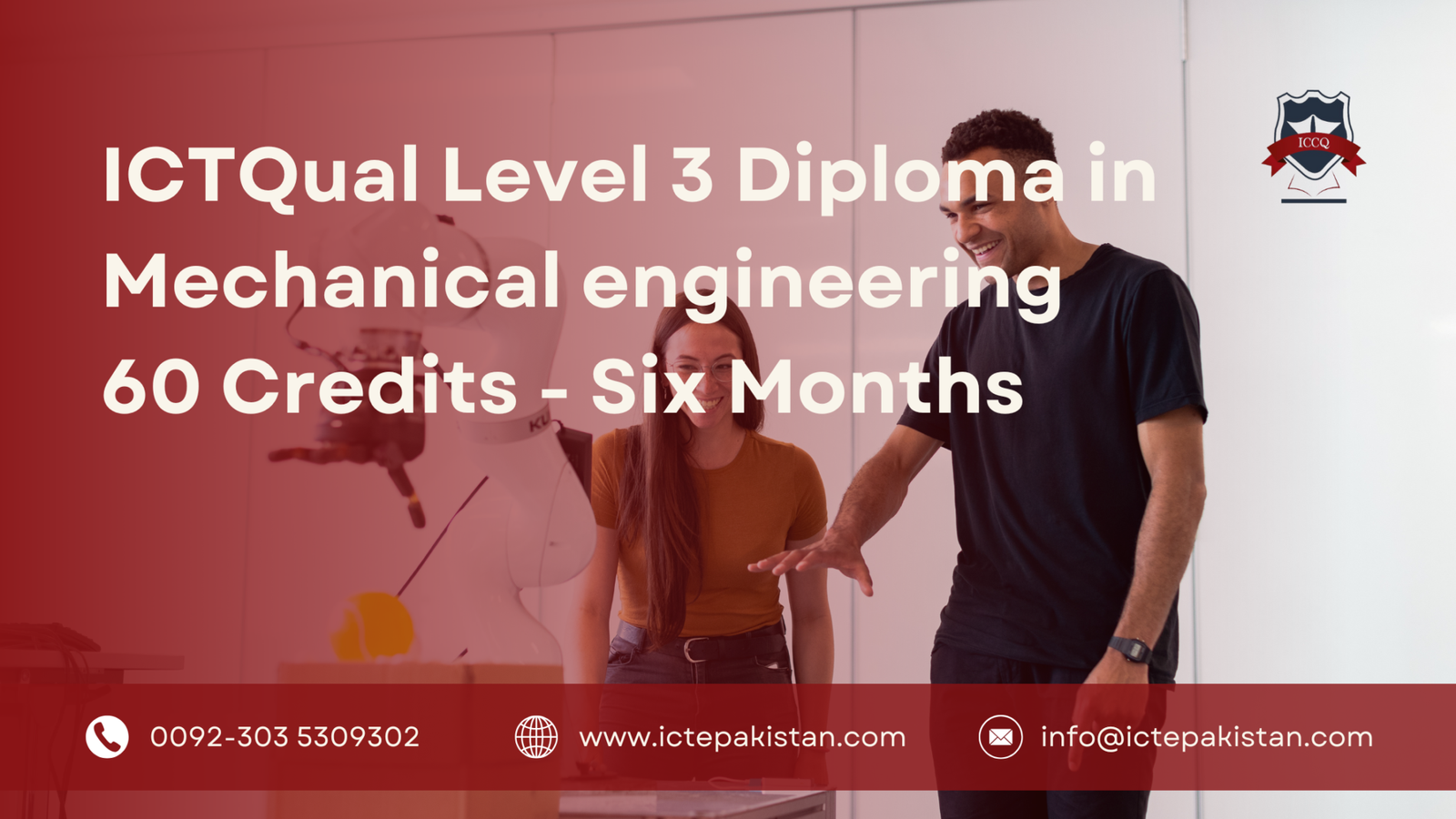 ICTQual Level 3 Diploma in Mechanical engineering 60 Credits - Six Months