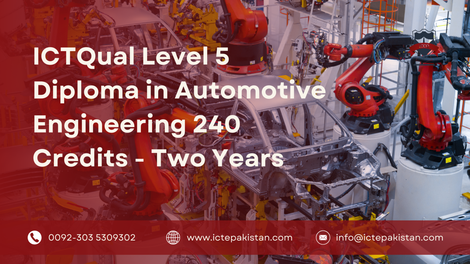 ICTQual Level 5 Diploma in Automotive Engineering 240 Credits - Two Years